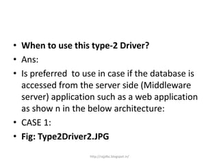 2 jdbc drivers | PPT