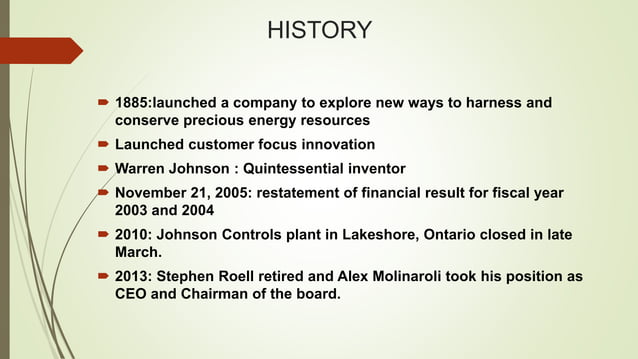 Johnson control presentation | PPTX