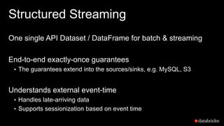 Deploying MLlib for Scoring in Structured Streaming with Joseph Bradley ...