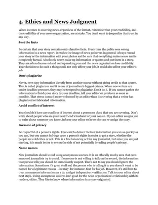 Journalism Fundamentals | DOCX