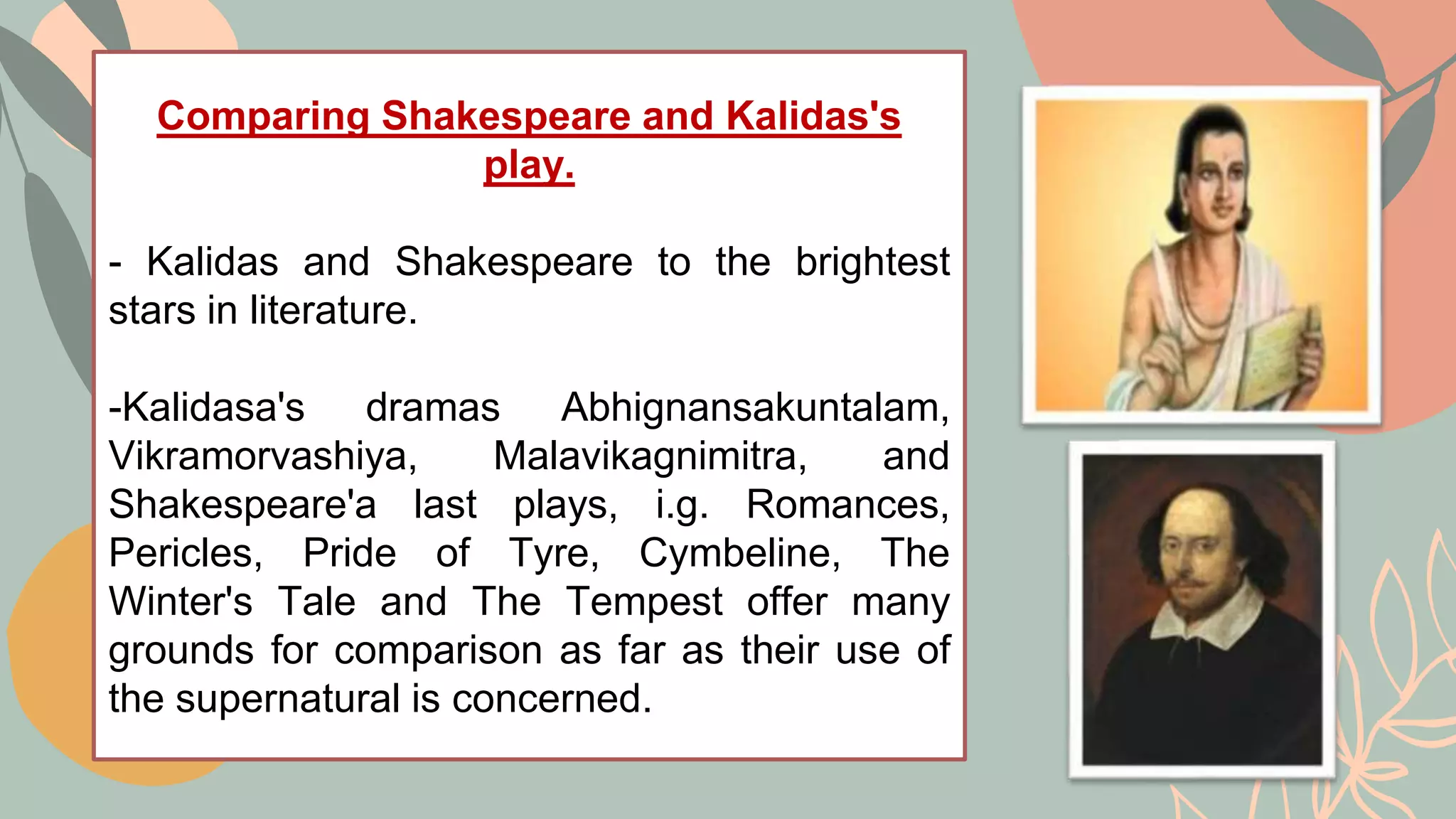 Shakespeare and his classification of plays | PPT