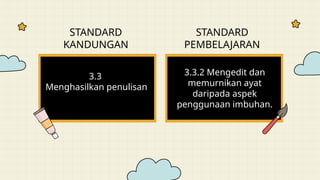 BAHASA MELAYU TAHUN 3 : TOKOH KRAF NEGARA | PPTX