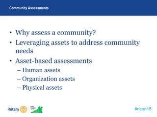 Community Assessments: How to assess a community's needs | PDF