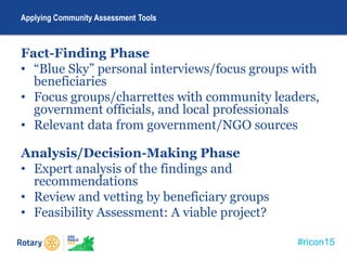 Community Assessments: How to assess a community's needs | PDF