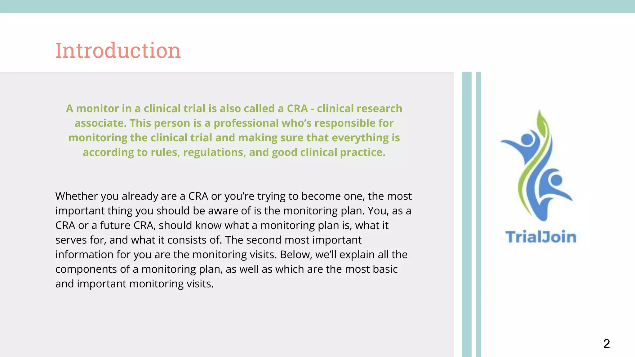 Monitoring plan and basic monitoring visits: everything that a cra ...