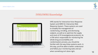 Monitoring plan and basic monitoring visits: everything that a cra ...