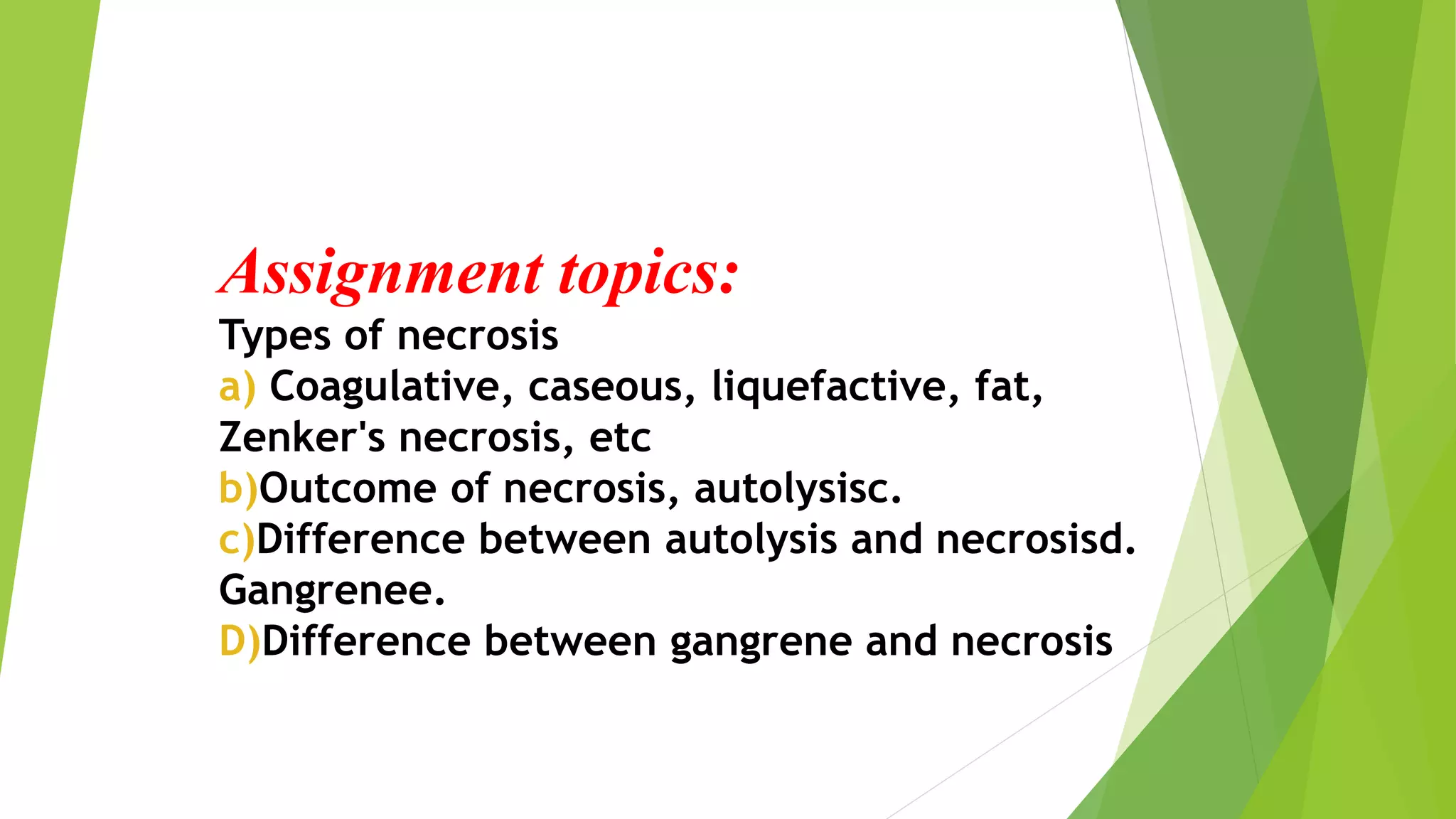 Necrosis and it's types | PPTX | Diseases and Conditions | Medical Health