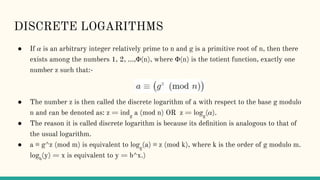 DISCRETE LOGARITHMS.pdf | Physics | Science