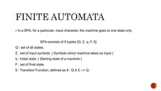 Theory of automata | PPTX