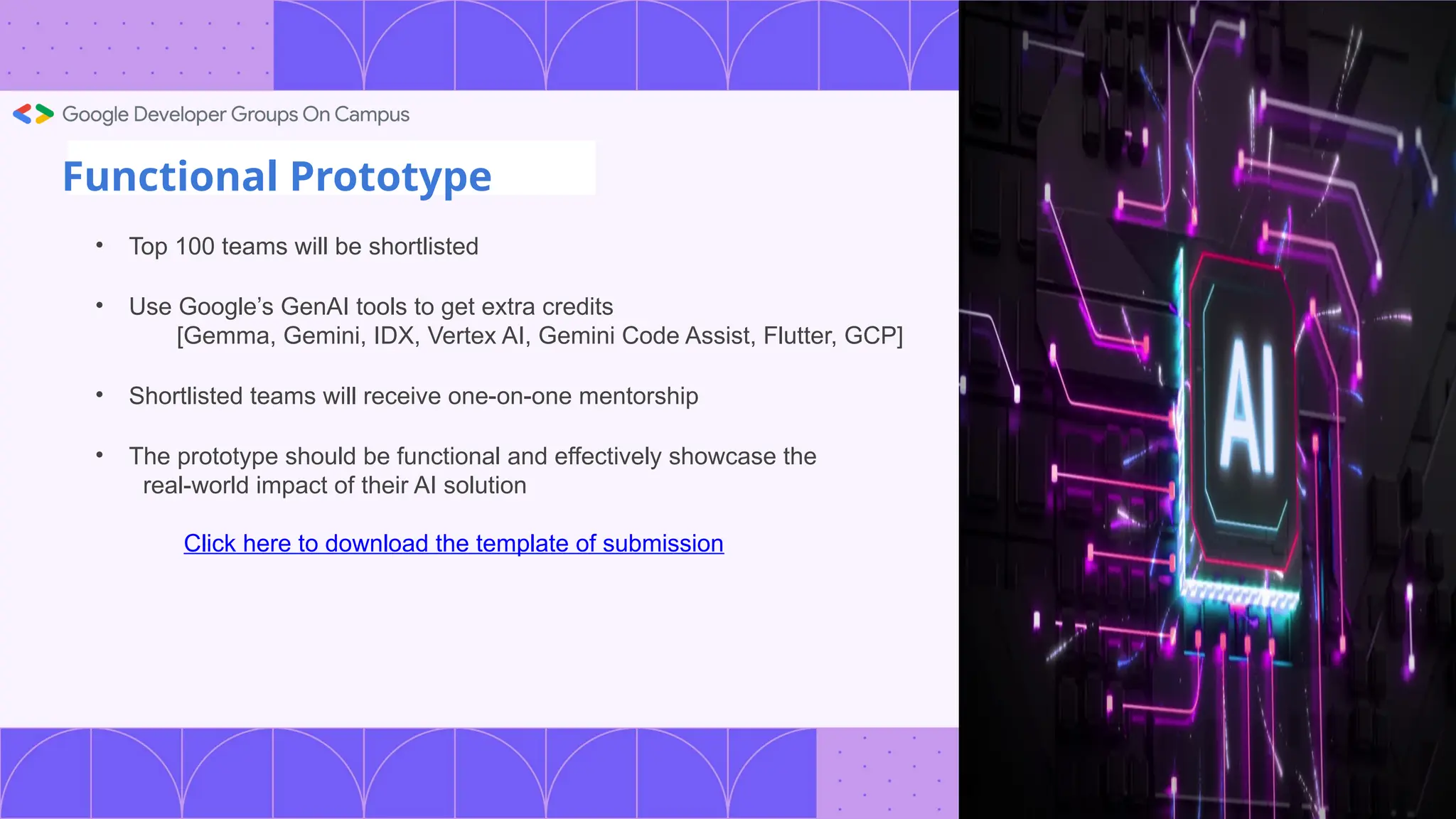 Google Solution Challenge 2025 - GDGC Gayatri Vidya Parishad College Of Engineering | PPTX