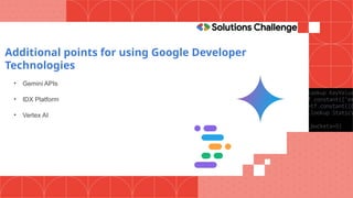 Google Solution Challenge 2025 - GDGC Gayatri Vidya Parishad College Of Engineering | PPTX