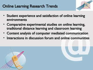 Researching Online and Online Learning Research | PPT