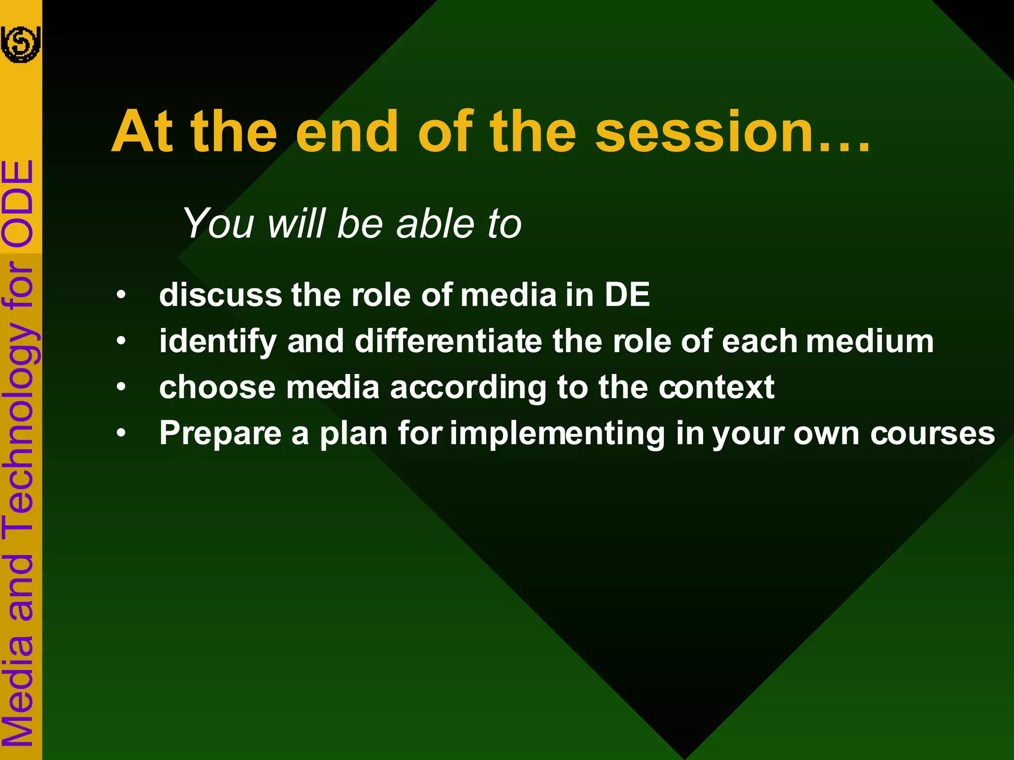 Media and Technology in ODL | PPT