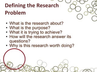 Identifying Research Problems in DE | PPT