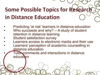 Identifying Research Problems in DE | PPT