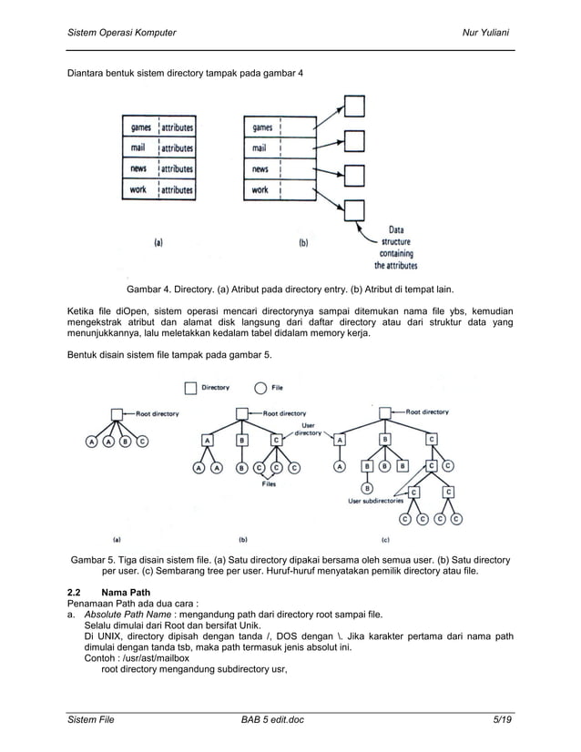 2 ka24 sistem operasi- 2ka24_sistem operasi- materi sistem file | PDF