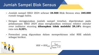 Desain sampling Survei Gizi Indonesia 2024 | PDF