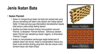 Bahan Binaan dan Teori Kerja Bata Untuk Pelajar Binaan Bangunan | PPTX