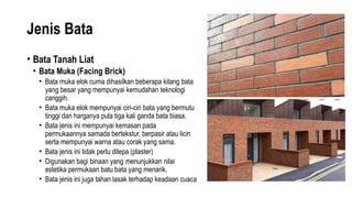 Bahan Binaan dan Teori Kerja Bata Untuk Pelajar Binaan Bangunan | PPTX