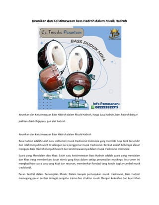 2Keunikan dan Keistimewaan Bass Hadroh dalam Musik Hadro1.pdf
