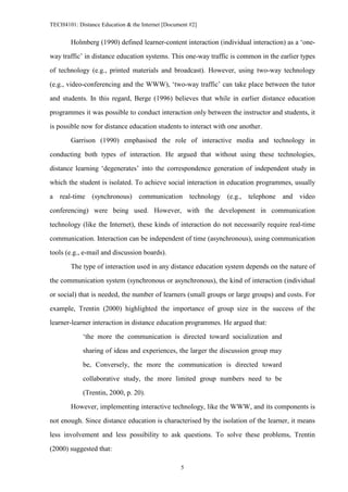 2. Key Issues in Distanced Education | PDF