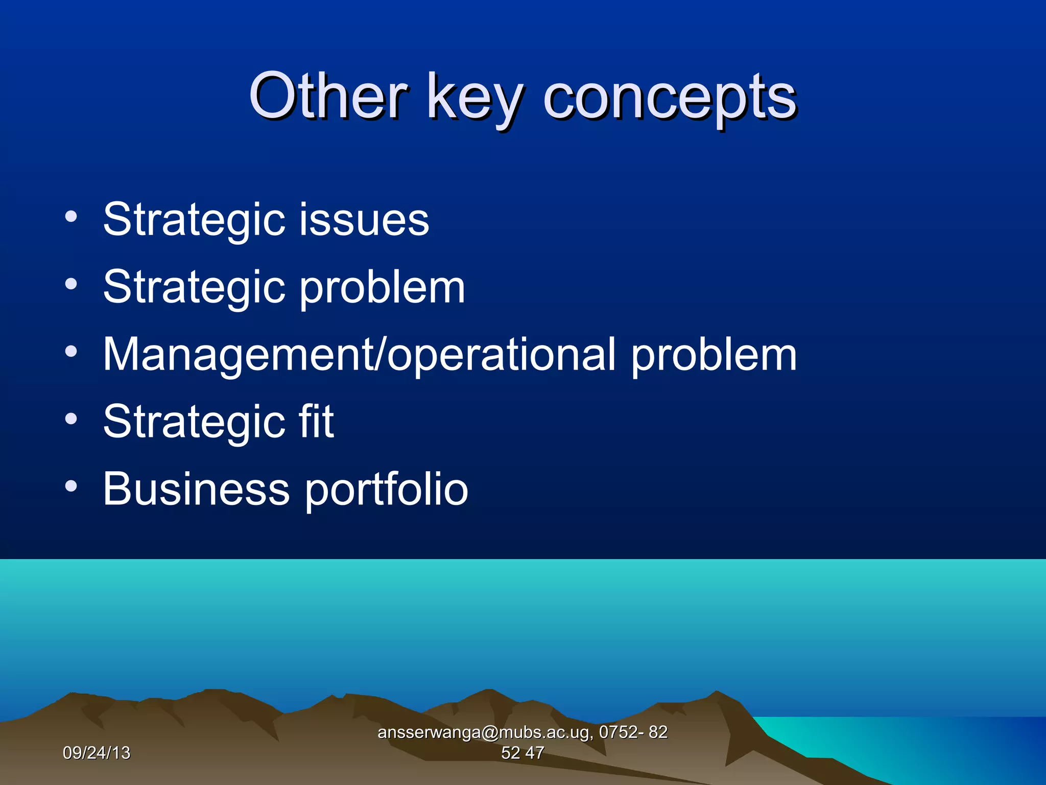 2 key concepts in strategic management | PPT