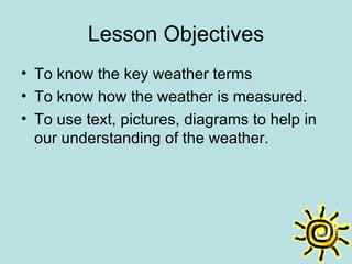 2 Key Terms | PPT | Weather | Science