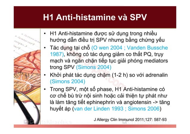 vai trò của antihistamin trong các phản ứng dị ứng nhanh | PPT