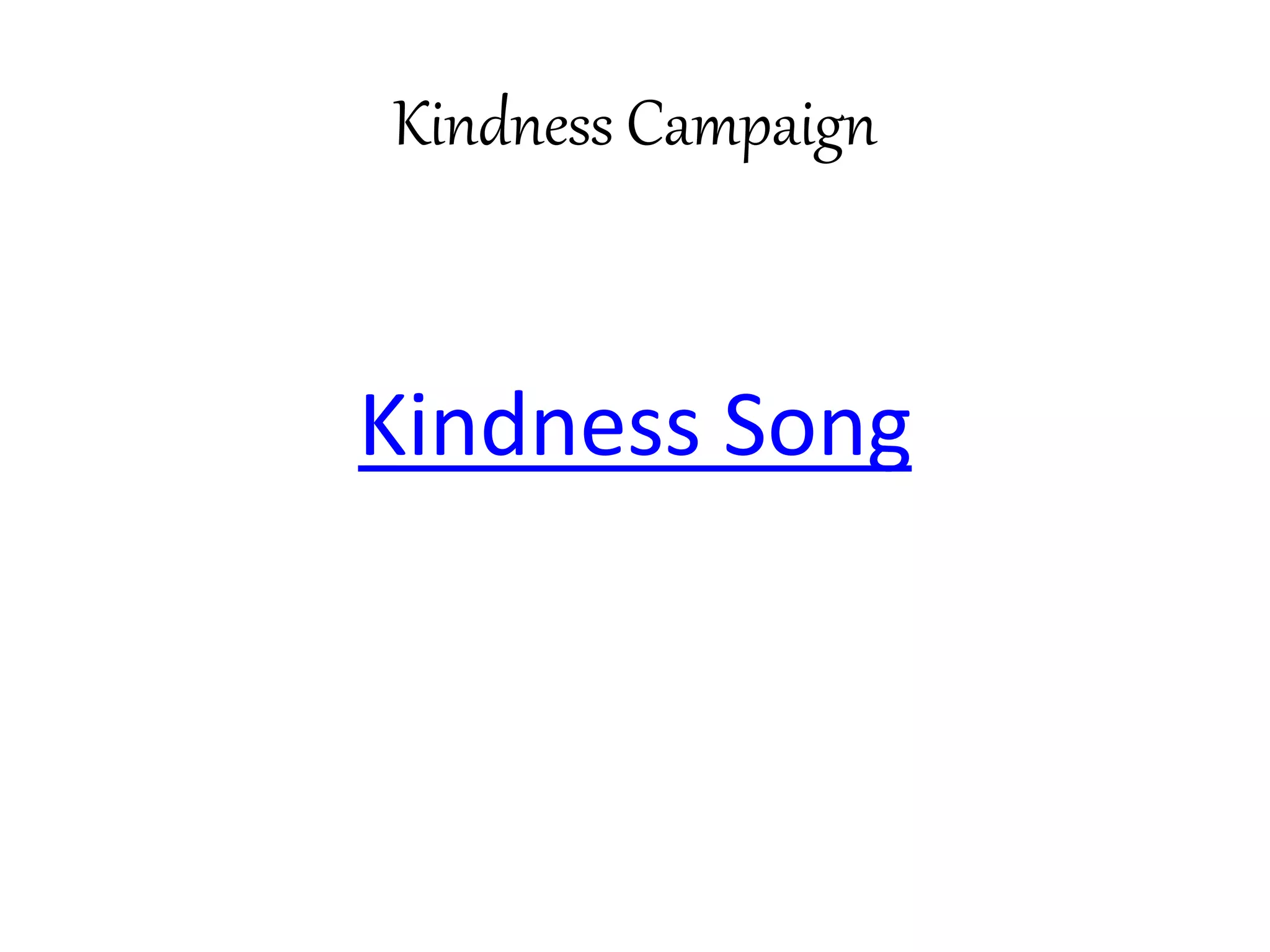 2-Preschool Kindness Poster Campaign | PPTX