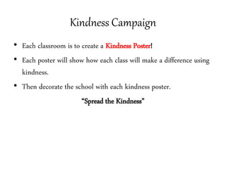 2-Preschool Kindness Poster Campaign | PPT