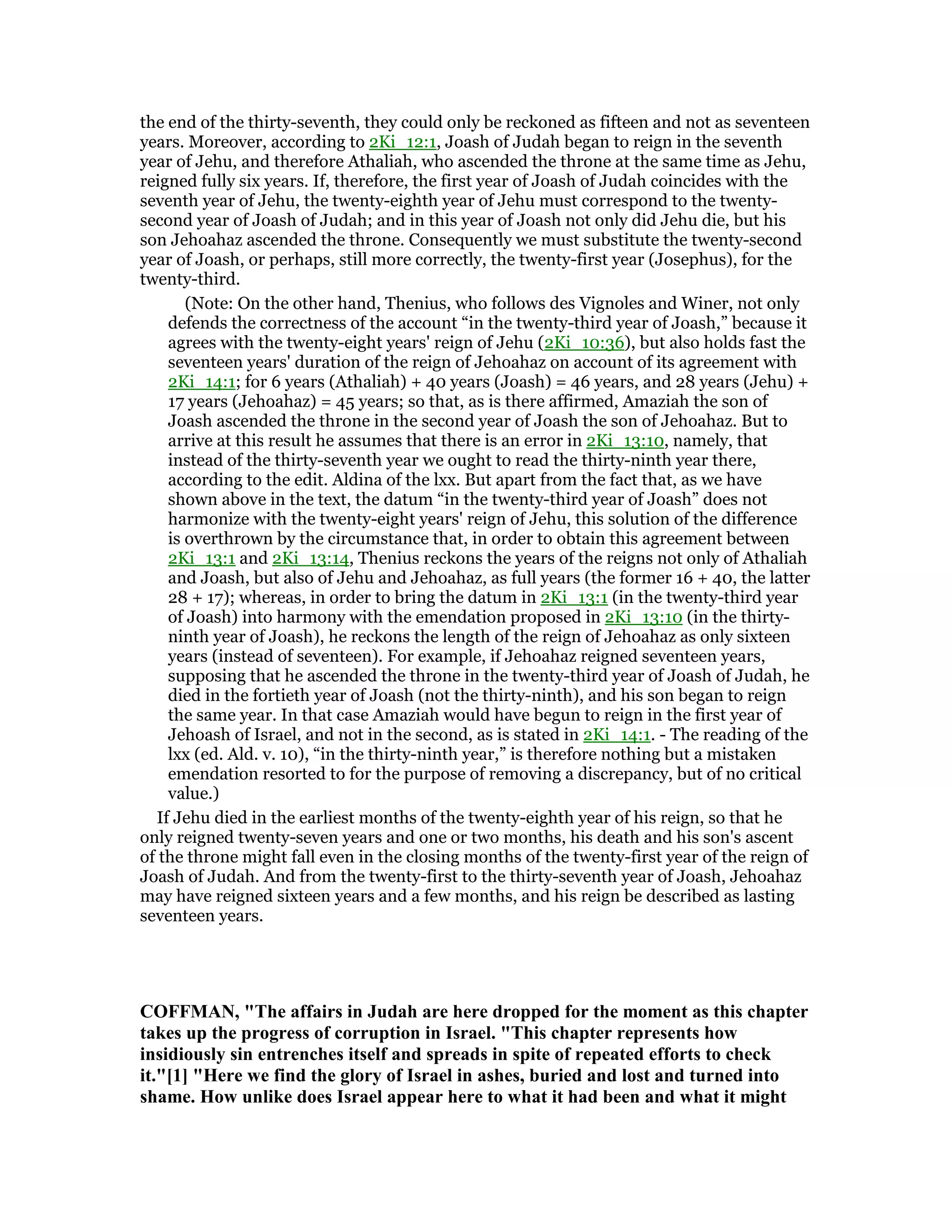 2 kings 13 commentary | PDF