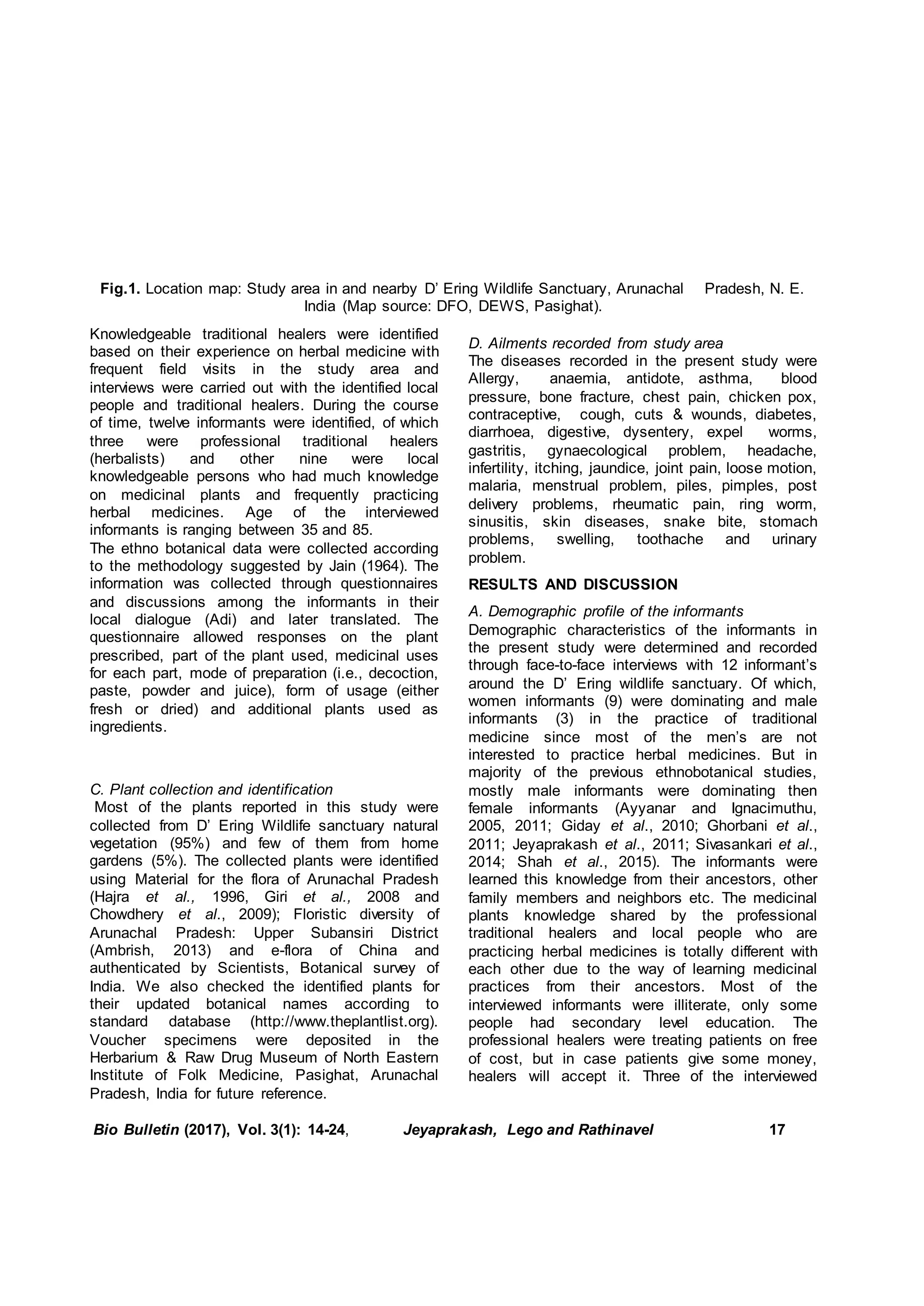 2 k jeyaprakash diversity of medicinal plants used by adi community in and around area of d ...