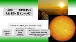 Klimats un to veidojošie apstākļi | PPTX