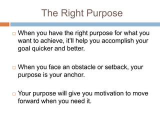 Know your purpose | PPTX