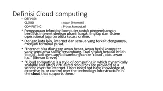 materi Komputasi Awan......................................... | PPTX