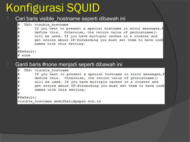 konfigurasi squid server wheezy | PPT