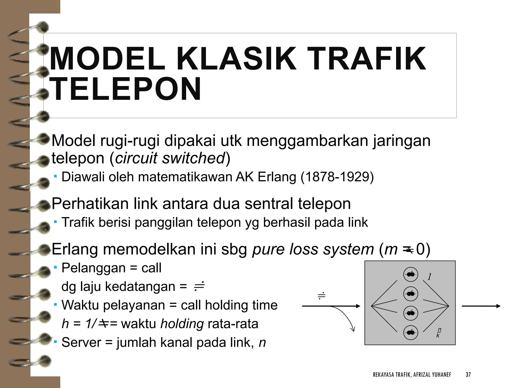BAB 2 Konsep Dasar Trafik untuk pembelajaran D4 Teknik Telekomunikasi ...
