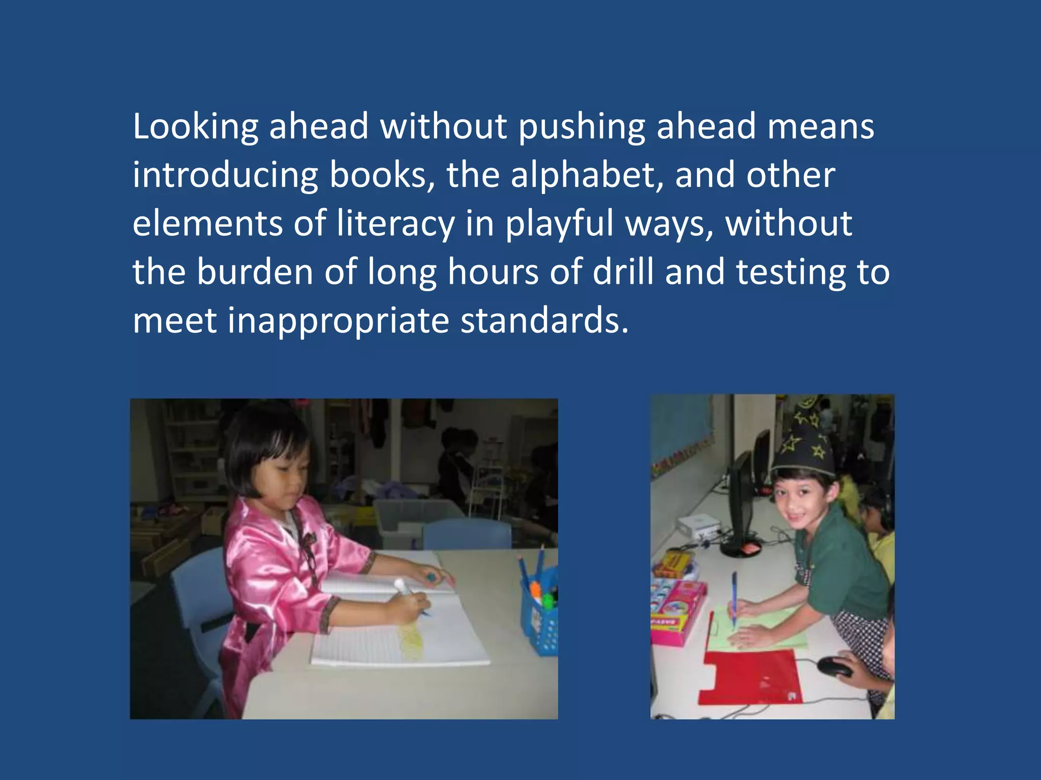 Literacy through play | PPTX