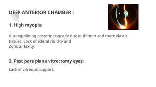 posterior capsular rent and nucleus drop | PPTX