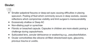 posterior capsular rent and nucleus drop | PPTX