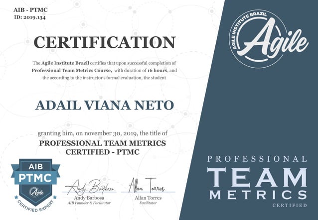 PTMC - Professional Team Metrics Certified | PDF
