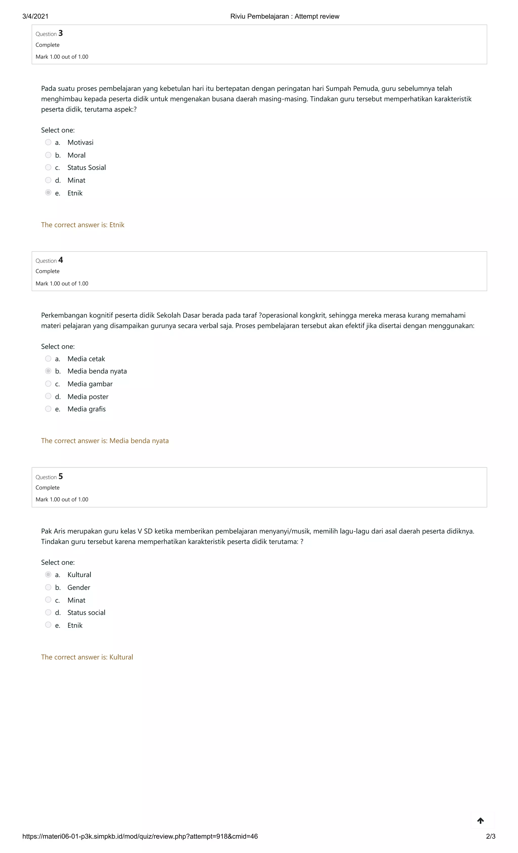 2 kuis pedagogik | PDF