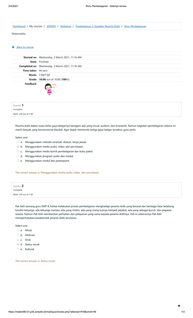 2 kuis pedagogik | PDF | Free Download