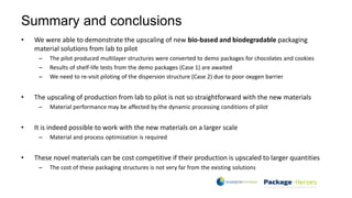 Packaging material development – from lab to pilot | PPTX