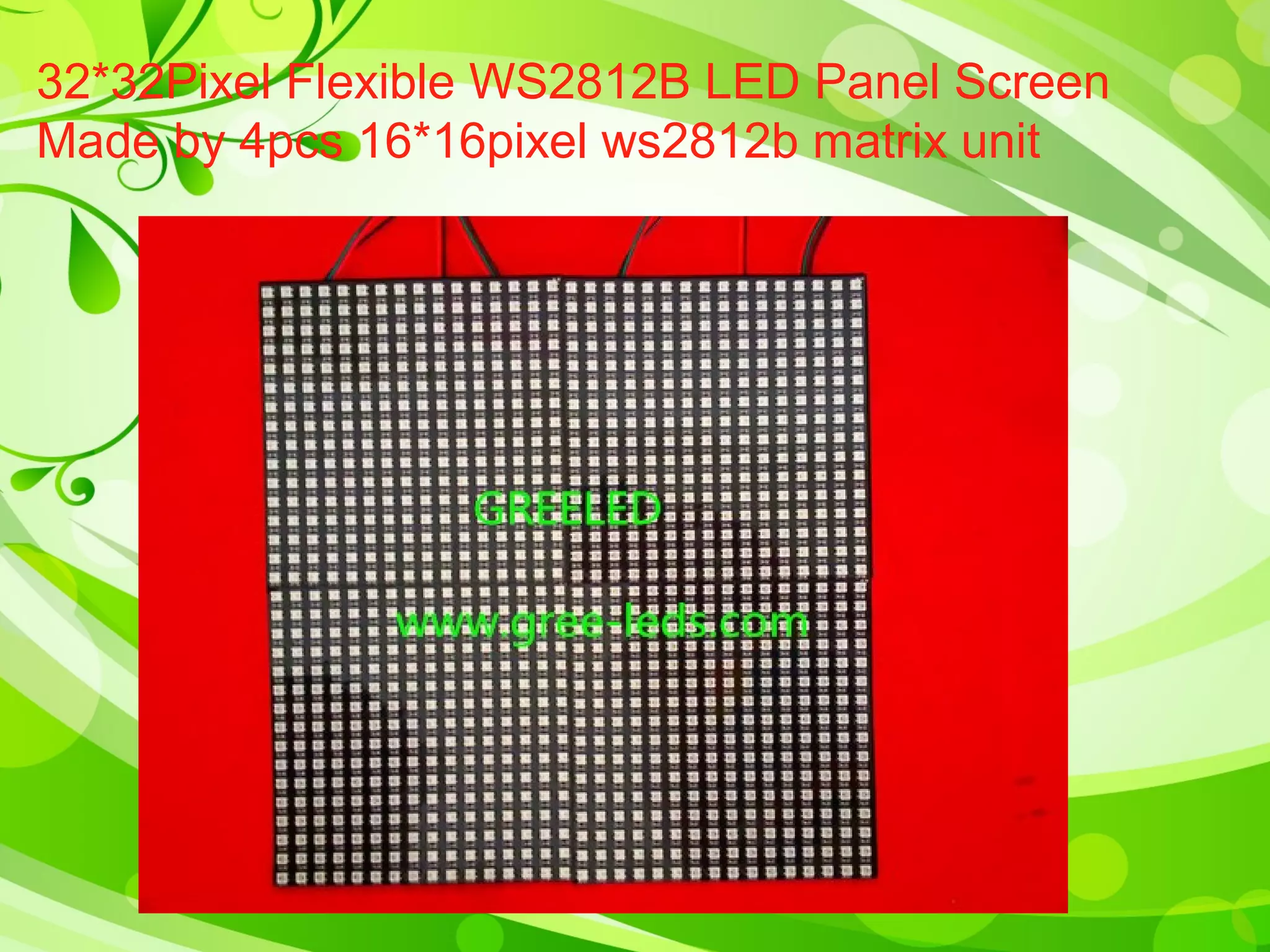 Flexible ws2812 b led panel screen | PPT
