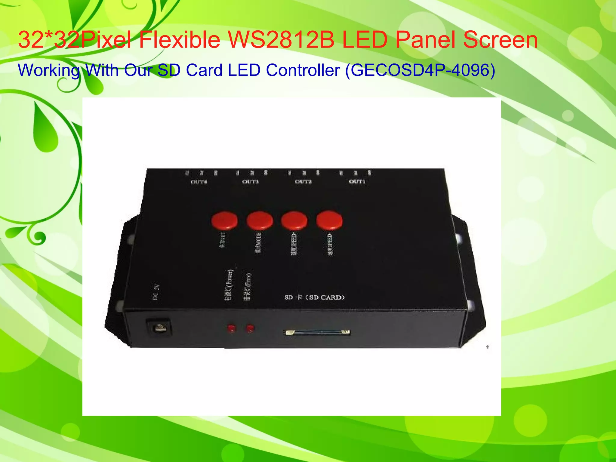 Flexible ws2812 b led panel screen | PPT