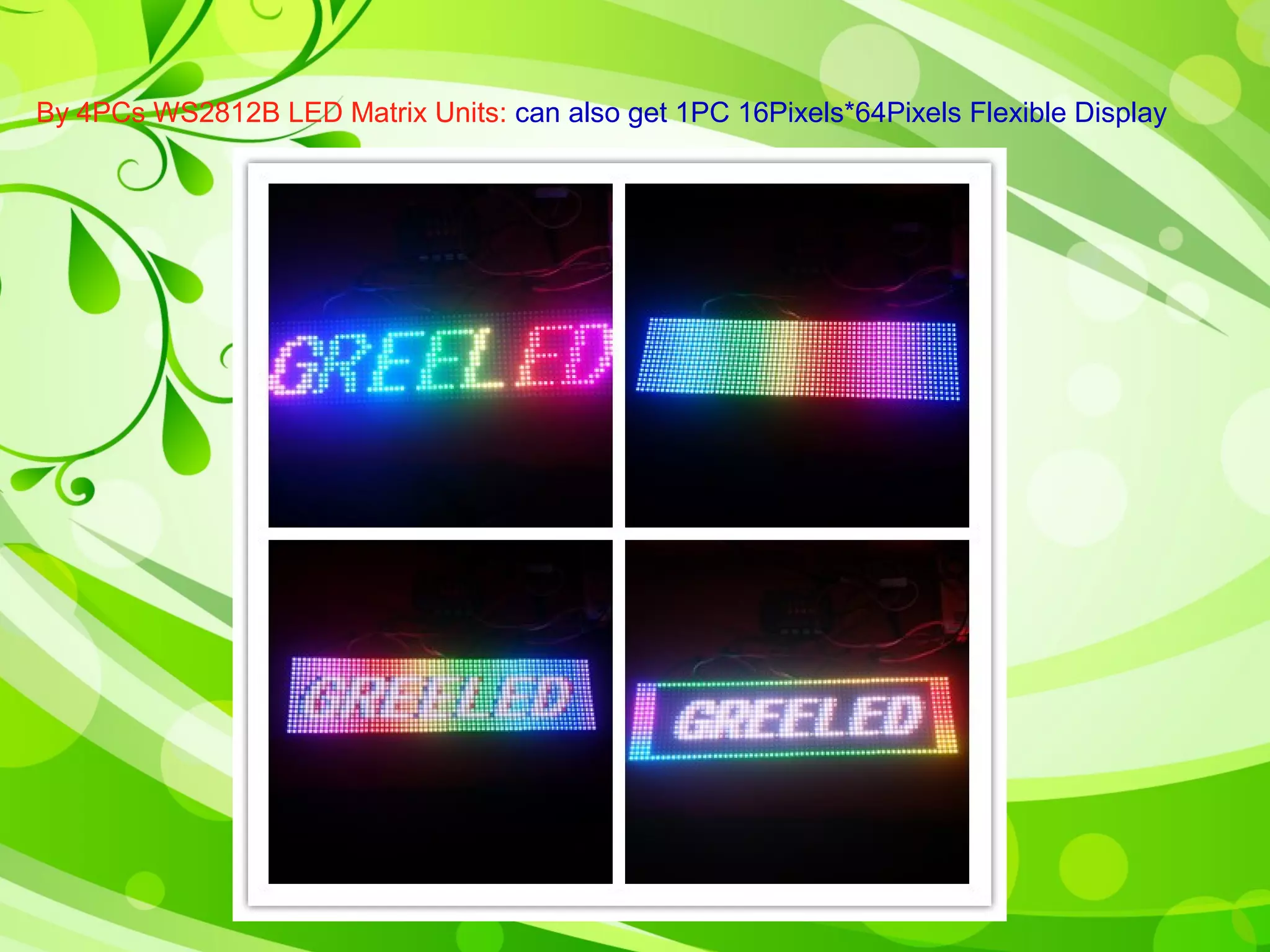 Flexible ws2812 b led panel screen | PPT