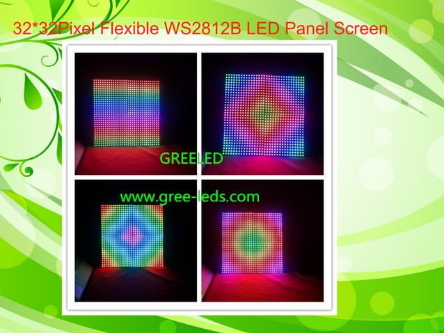 Flexible ws2812 b led panel screen | PPT