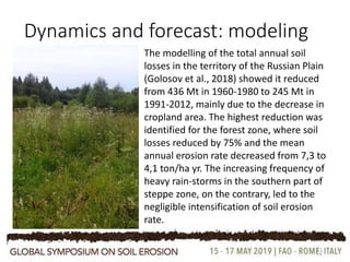 Soil erosion in Russia: state, dynamics, and forecast | PPTX