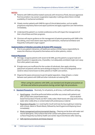Kuwait Influenza Case Management guidelines for 3nd Flu Workshop 2017 | PDF
